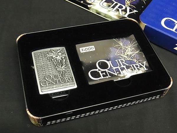 ■新品■未使用■ ZIPPO ジッポー OUR CENTURY 高級ライター オイルライター 喫煙グッズ 喫煙具 シルバー系 FD3168