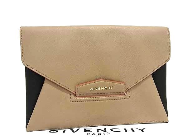 ■新品同様■ GIVENCHY ジバンシィ レザー クラッチバッグ セカンドバッグ レディース ブラウン系 FD7467