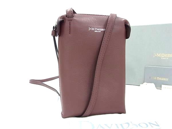 ■新品■未使用■ J＆M DAVIDSON ジェイアンドエムデヴィッドソン コレット レザー クロスボディ ショルダーバッグ ブラウン系 FD8442