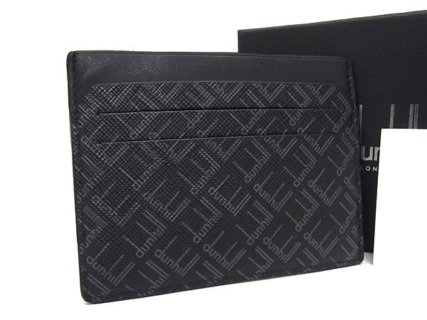 ■極美品■ dunhill ダンヒル PVC カード入れ パスケース 定期入れ メンズ ブラック系 FD9932