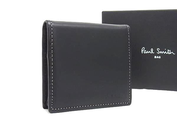■極美品■ Paul Smith ポールスミス レザー ケース パース 小銭入れ メンズ ブラック系 FE4882
