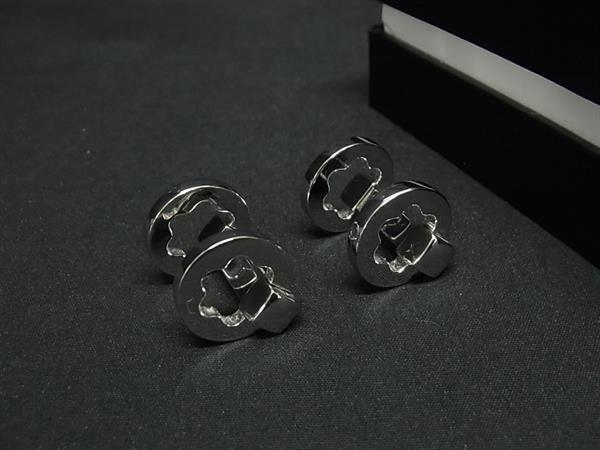 ■美品■ MONT BLANC モンブラン ヘリテイジ カフリンクス カフスボタン メンズ シルバー系 FF1041