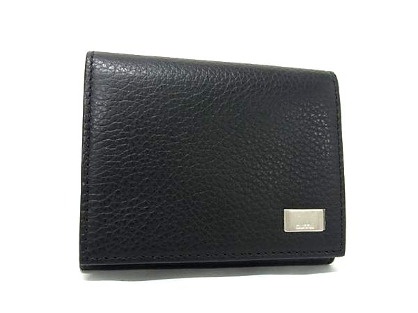 ■新品同様■ dunhill ダンヒル レザー パース ケース 小銭入れ メンズ レディース ブラック系 FF2106