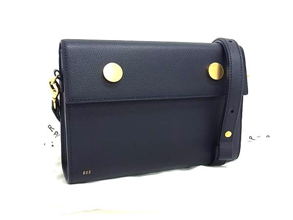 ■新品■未使用■ RSVP paris アールエスヴイピー パリ ゴールデンアイ レザー 500点限定 ショルダーバッグ ネイビー系 FF2787