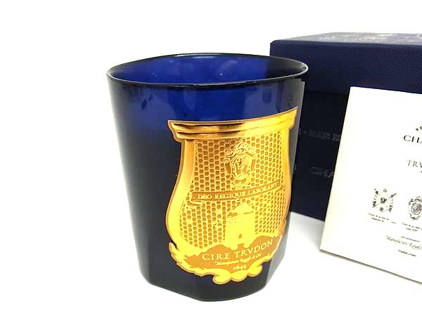 ■新品■未使用■ CHAUMET ショーメ CIRE TRVDON コラボ アロマキャンドル フレグランスキャンドル ロウソク ネイビー系 FF6240