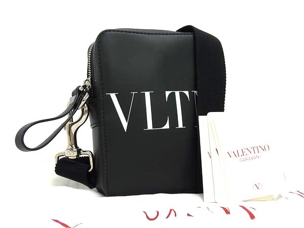 ■新品■未使用■ VALENTINO GARAVANI ヴァレンティノ ガラヴァーニ ロックスタッズ レザー ワンショルダーバッグ ブラック系 FG9077