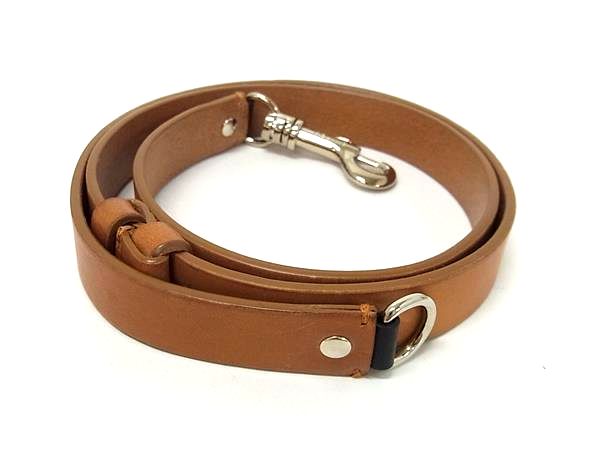 ■美品■ CELINE セリーヌ レザー バッグ用 ショルダーストラップ 肩掛け 斜め掛け レディース ブラウン系 FH0928