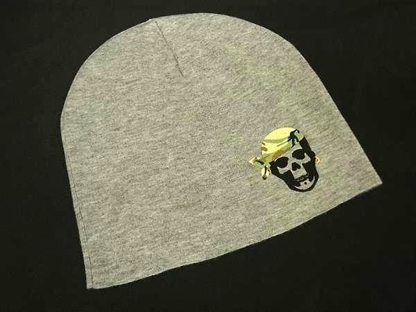 ■極美品■ lucien pellat-finet ルシアン ペラフィネ カシミヤ ビーニー ニット帽 帽子 グレー系 FH1522