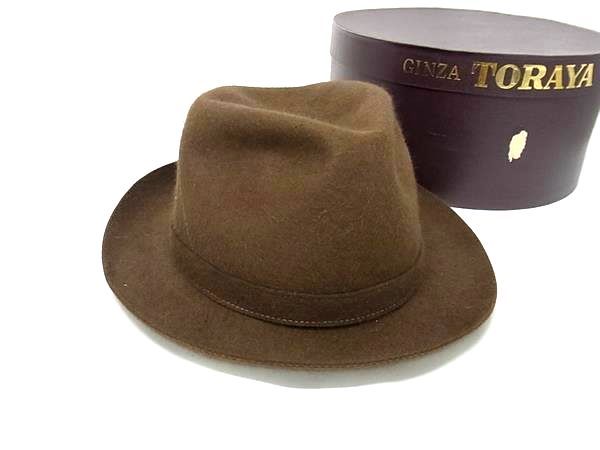 ■新品同様■ BORSALINO ボルサリーノ フェルト  ハット 帽子 表記サイズ 7 1/2 メンズ ブラウン系 FH7161