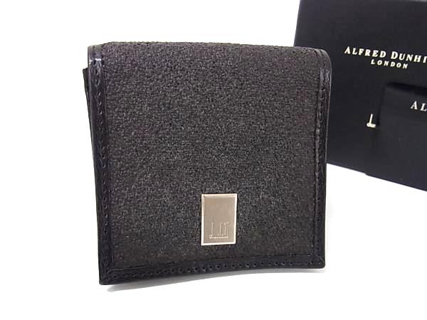 ■新品同様■ dunhill ダンヒル PVC×レザー ケース パース 小銭入れ メンズ ダークブラウン系 FH7358