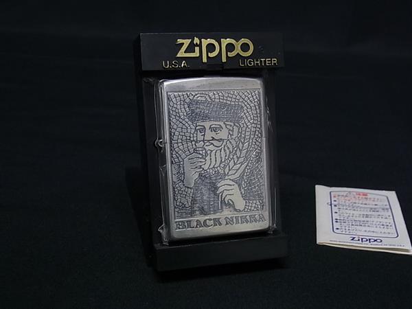 ■未開封■新品■未使用■ ZIPPO ジッポー 2001年製 ブラックニッカ 高級ライター オイルライター 喫煙グッズ シルバー系 FH7555