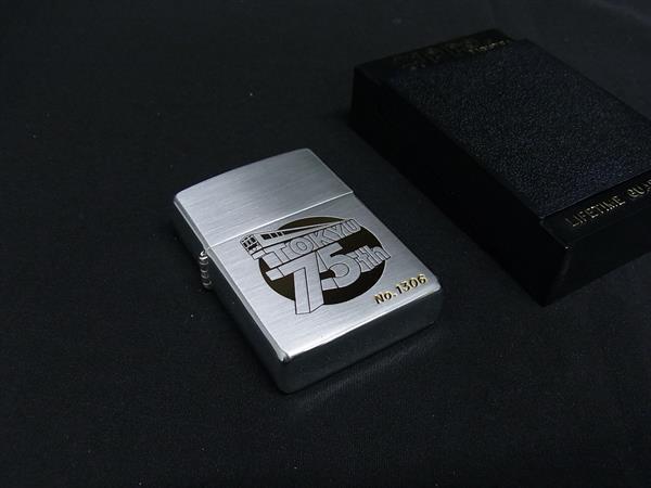 ■新品同様■ZIPPO ジッポー 東急電鉄設立75周年記念限定 No.1306 1997年製 高級ライター オイルライター 喫煙具  シルバー系 FI5711