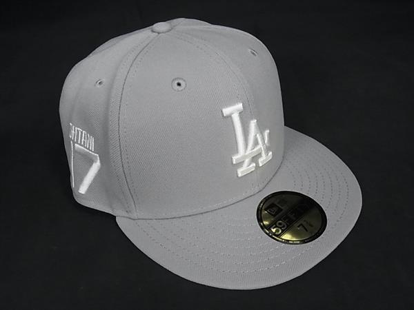 ■新品■未使用■NEWERA ニューエラ ロサンゼルス ドジャース 大谷翔平 17 ポリエステル キャップ 帽子 サイズ 7 3/8 グレー系 FI5730