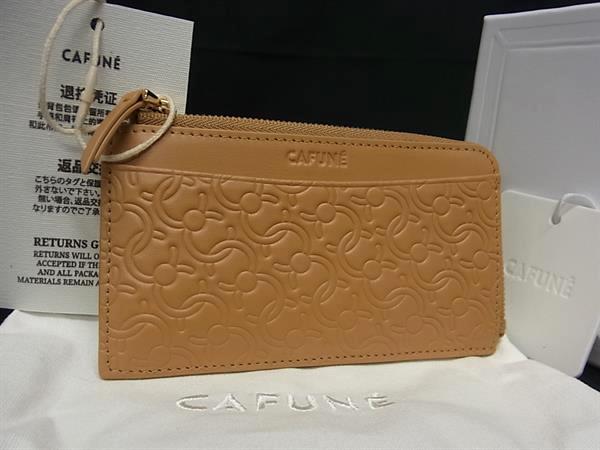 ■新品■未使用■ CAFUNE カフネ レザー フラグメントケース カードケース ケース レディース メンズ ブラウン系 FI5814