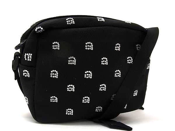 ■新品同様■ Alexander Wang アレキサンダーワン Wangsport ナイロン クロスボディ ショルダーバッグ 斜め掛け ブラック系 FI5865