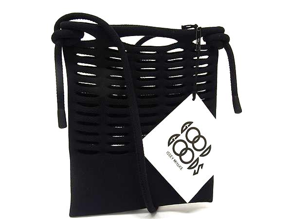 ■新品■未使用■ ISSEY MIYAKE イッセイミヤケ  MOKKO MINI POUCH ポリエステル×ナイロン ショルダーバッグ ブラック系 FI6807