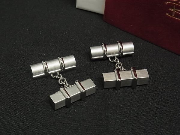 ■新品同様■ OMEGA オメガ カフスボタン カフリンクス アクセサリー 紳士 メンズ シルバー系 FJ5705