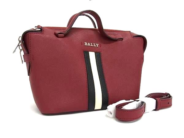 ■新品■未使用■ BALLY バリー レザー 2WAY ハンドバッグ ショルダーバッグ 斜め掛け レディース ボルドー系 FM5964