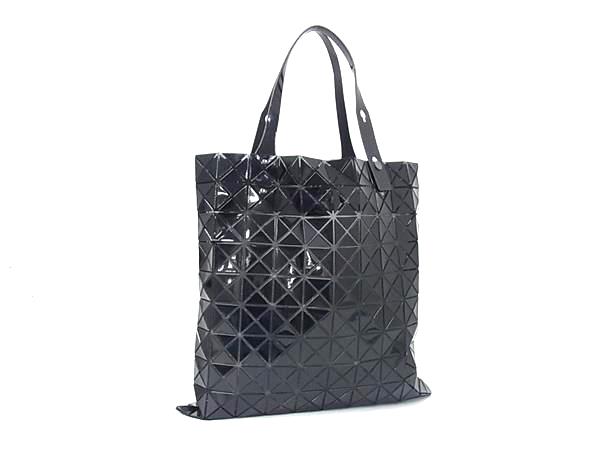 ■極美品■ BAO BAO ISSEY MIYAKE バオバオイッセイミヤケ プリズム PVC ハンドバッグ トートバッグ レディース ブラック系 FM7308