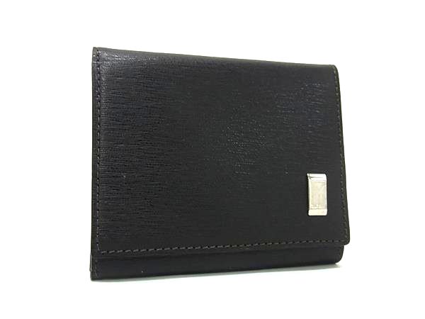 ■新品同様■ dunhill ダンヒル レザー ケース パース 小銭入れ  メンズ レディース ダークブラウン系 FN0298