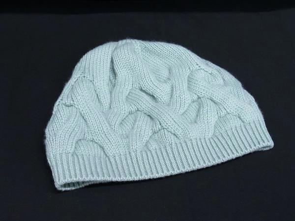 ■新品■未使用■ Loro Piana ロロピアーナ カシミヤ100％  ニット帽 ニットキャップ 帽子  レディース グリーン系 FN0584