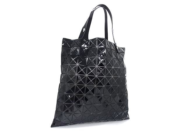 ■極美品■ BAO BAO ISSEY MIYAKE バオバオイッセイミヤケ プリズム PVC ハンドバッグ トートバッグ ショルダー ブラック系 FN1670