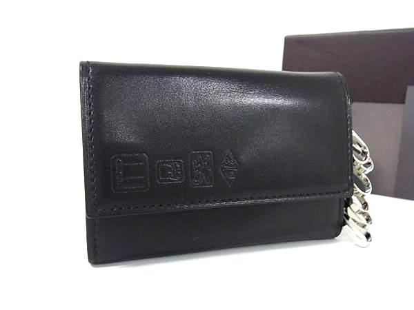 ■新品同様■ dunhill ダンヒル レザー 6連 キーケース 鍵入れ メンズ レディース ブラック系 FN4823