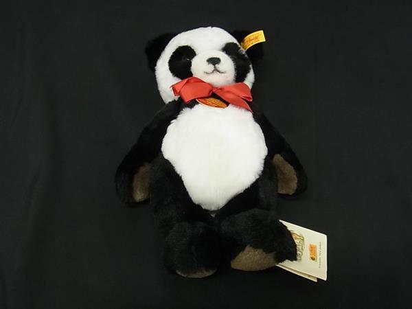 ■新品■未使用■ Steiff シュタイフ 013454 アクリル×コットン パンダ テディベア ぬいぐるみ ブラック系×ホワイト系 FN4988
