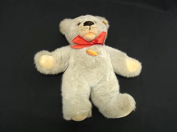 ■新品同様■ Steiff シュタイフ モーリー・Minky PAC×コットン テディベア くま クマ ぬいぐるみ ブラウン系 FN5019