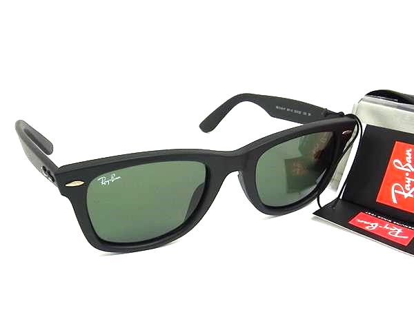 ■新品同様■ Ray-Ban レイバン RB2140-F WAYFARER  ウェイファーラー サングラス メガネ 眼鏡 メンズ レディース ブラック系 FN5031
