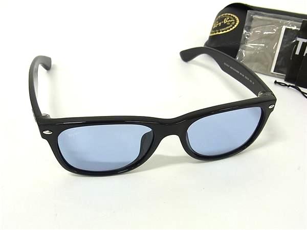 ■新品同様■ Ray-Ban レイバン ニューウェイファーラー RB 2132 55□18 140 サングラス メガネ 眼鏡 ブラック系 FN5047