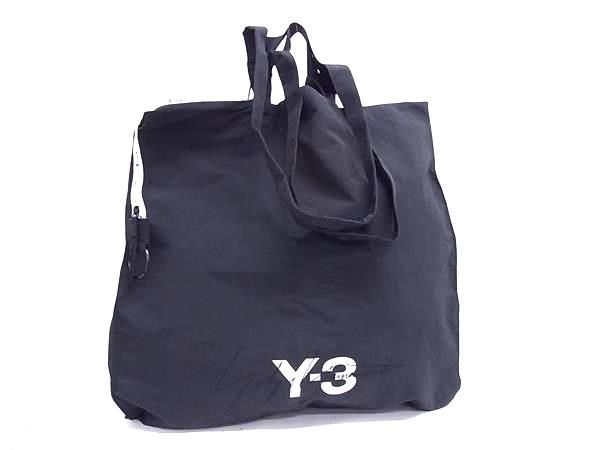 ■新品同様■ Y-3 ワイスリー ヨウジヤマモト ナイロン トートバッグ ショルダーバッグ レディース メンズ ブラック系 FN8504