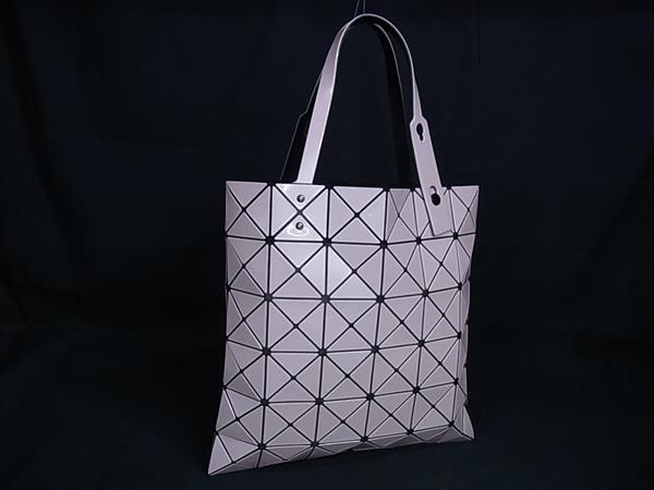 ■美品■ BAO BAO ISSEY MIYAKE バオバオイッセイミヤケ ルーセント PVC ハンドバッグ トートバッグ ピンクベージュ系 FN8601