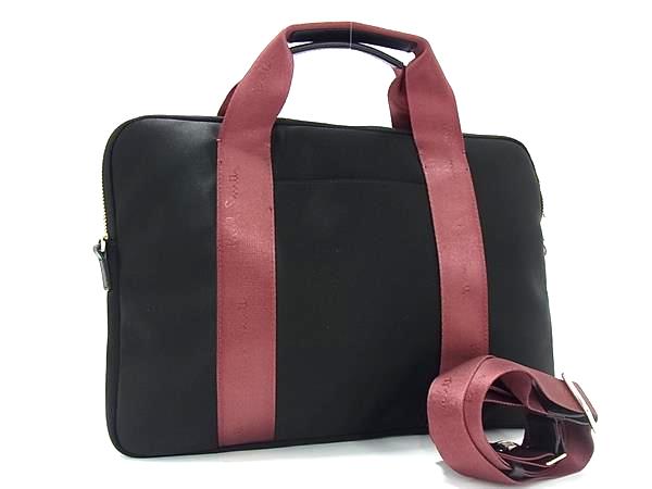 ■新品■未使用■ Paul Smith ポールスミス ナイロン 2WAY ハンドバッグ ショルダー クロスボディ 斜め掛け ブラック系 FP1761