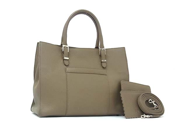 ■新品同様■ FOXEY フォクシー 33010 ガレット レザー 2WAY ハンドバッグ ショルダー 斜め掛け レディース ブラウン系 FP4608