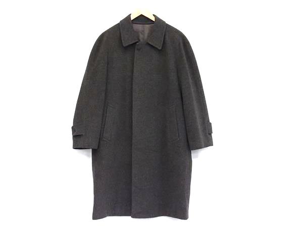 ■新品同様■ Loro Piana ロロピアーナ カシミヤ100% ロングコート アウター 上着 表記サイズA-5 洋服 メンズ グレー系 FP5054