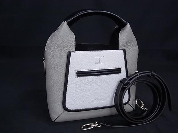 ■新品同様■ FURLA フルラ ジルダ レザー 2WAY クロスボディ ハンドバッグ ショルダー 斜め掛け レディース グレージュ系 FP5614