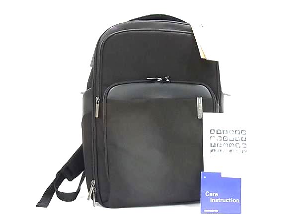 ■新品■未使用■ Samsonite サムソナイト ポリエステル リュックサック バックパック デイパック メンズ ブラック系 FP5855