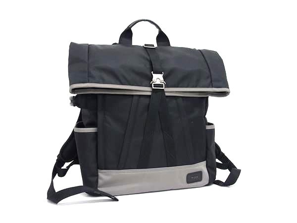 ■新品同様■ TUMI トゥミ ナイロンキャンバス リュックサック バックパック デイパック メンズ ブラック系 FP5923