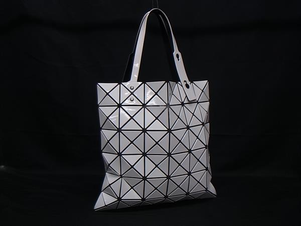 ■美品■ BAO BAO ISSEY MIYAKE バオバオイッセイミヤケ ルーセント PVC トートバッグ ショルダー 肩掛け ホワイト系 FP5935