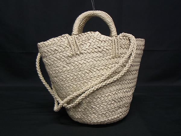 ■極美品■ Aeta アエタ レザー 編み込み ハンドバッグ トートバッグ ショルダー レディース アイボリー系 FP5936