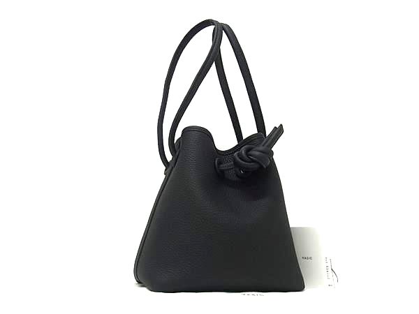 ■新品同様■ VASIC ヴァジック ボンド ミニ レザー ハンドバッグ トートバッグ レディース ブラック系 FP5945