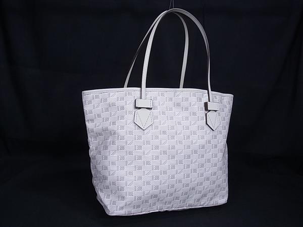 ■新品■未使用■ MOREAU モロー サントロペ PVC×レザー ハンドバッグ トート ショルダー 肩掛け  レディース アイボリー系 FP7073