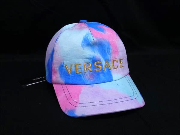 ■新品■未使用■ VERSACE ヴェルサーチ コットン100% ベースボールキャップ 帽子 表記サイズXL 56cm マルチカラー FR1737