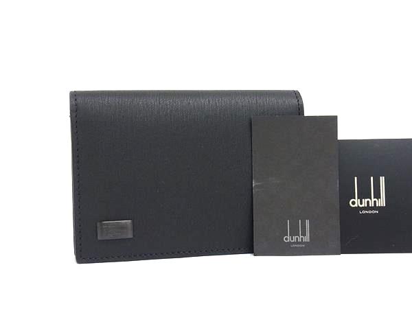 ■新品■未使用■ dunhill ダンヒル サイドカー レザー カードケース カード入れ 名刺入れ メンズ ブラック系 FR4268