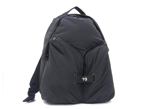 ■極美品■ Y-3 ワイスリー ヨウジヤマモト ナイロン リュックサック デイパック バックパック メンズ ブラック系 FR4800
