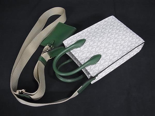 ■新品■未使用■ MICHAEL KORS マイケルコース MIRELLA MK柄 PVC×レザー 2WAY ショルダー ハンドバッグ FT0352 □新品□未使用□ MICHAEL KORS マイケルコース MIRELLA MK柄 PVC
