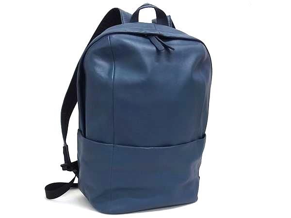 ■新品■未使用■ N＆#362；+ ヌープラス 320N7011 レザー リュックサック バックパック デイパック メンズ レディース ブルー系 FU3343