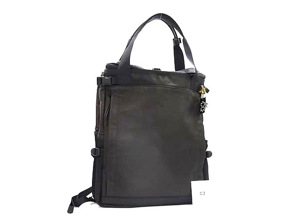 ■新品■未使用■ PORTER ポーター 吉田カバン レザー×ナイロン 2WAY ショルダー トート リュックサック ブラック系 FU4214