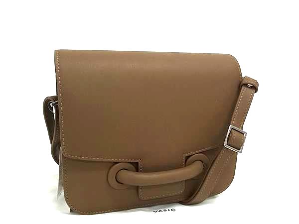 ■新品■未使用■ VASIC ヴァジック シティ ミニ レザー クロスボディ ショルダーバッグ 斜め掛け レディース ブラウン系 FU5502